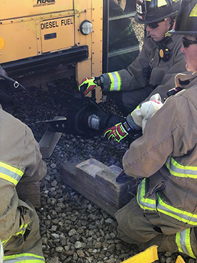 Marshalltown Fire Department practices school bus evacuation | News ...